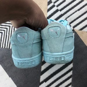Puma | Shoes | Puma Suede Classics Baby Blue Sz 55 | Poshmark